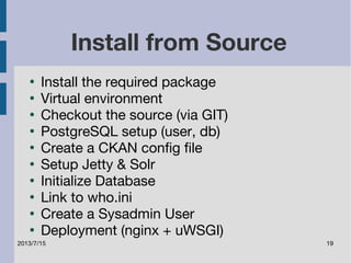 ckan 2.0 Introduction | PPT