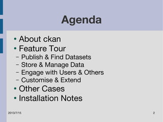 ckan 2.0 Introduction | PPT