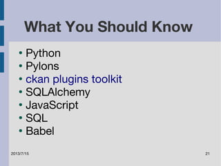 ckan 2.0 Introduction | PPT