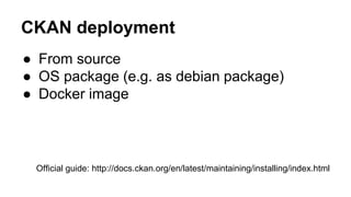 CKAN as an open-source data management solution for open data | PPTX