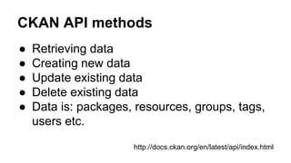 CKAN as an open-source data management solution for open data | PPTX