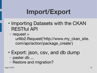 ckan 2.0: a deeper look | PPT