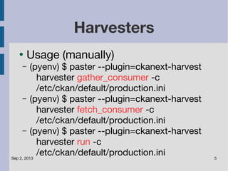 ckan 2.0: Harvesting from other sources | PPT
