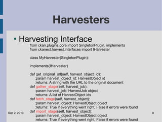 ckan 2.0: Harvesting from other sources | PPT