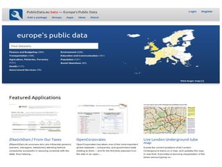 CKAN: open source data catalog | PPT