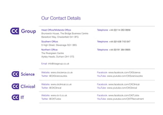 CK Group Brochure - Scientific, Clinical and IT Recruitment | PPT