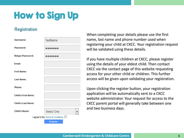 Ckcc sign up process | PPT