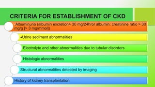 Chronic kidney disease and its management | PPTX