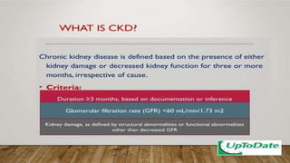 Etiopathogenesis & Mx Of Chronic Kidney Disease | PPTX