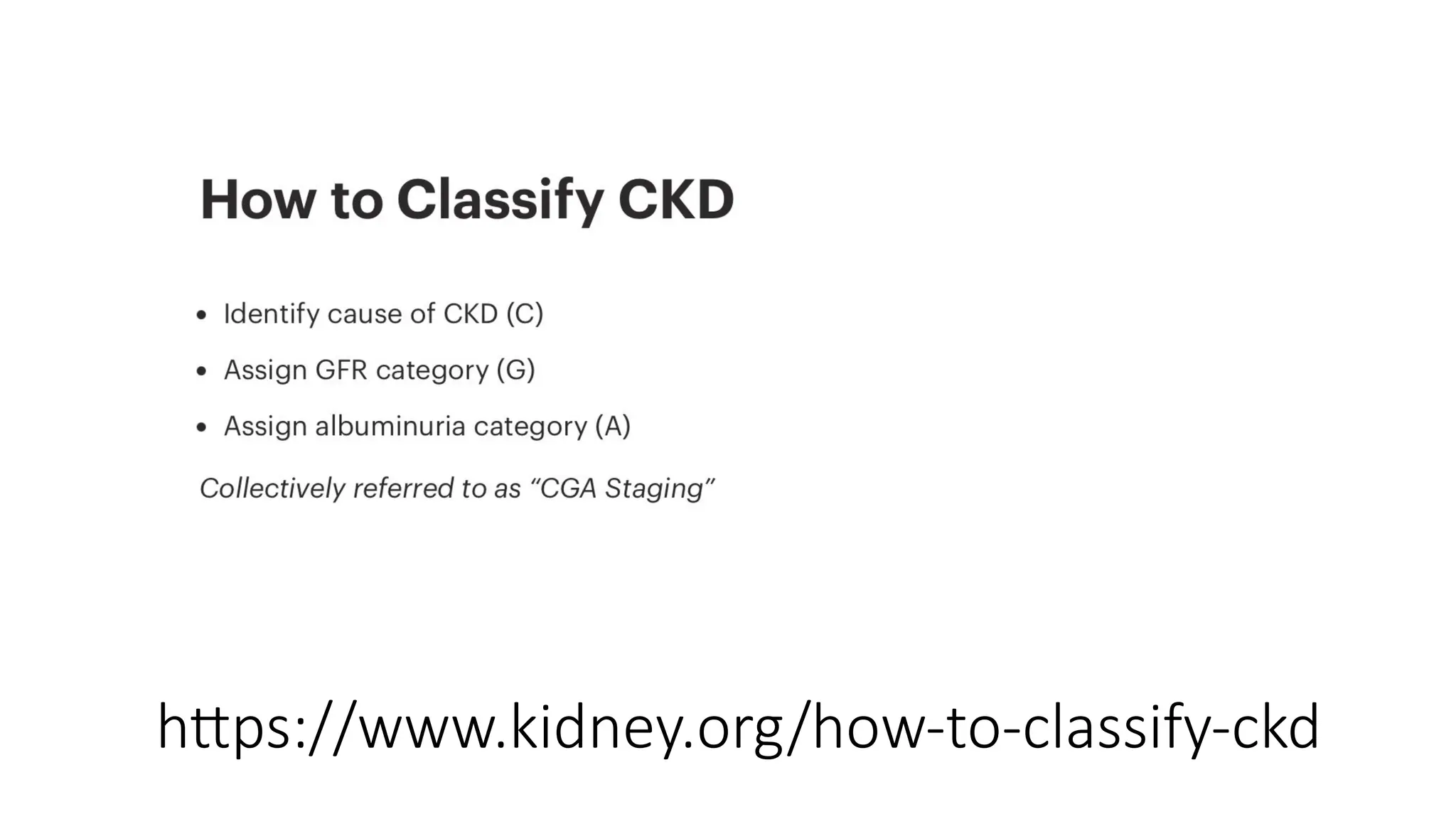 CLASSIFICATION OF CHRONIC KIDNEY DISEASE | PPTX