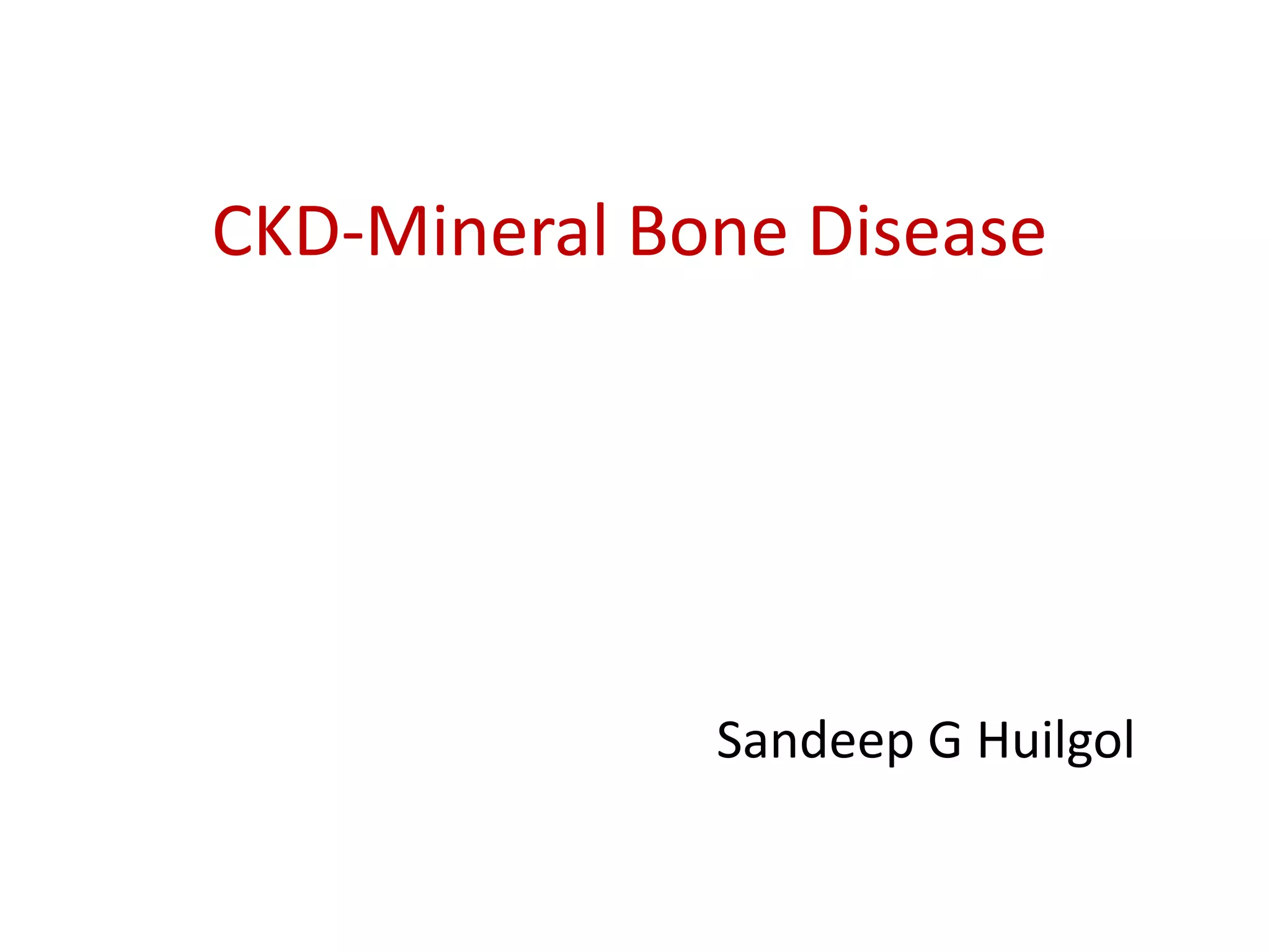 Chronic Kidney Disease MBD Part 1 | PPTX