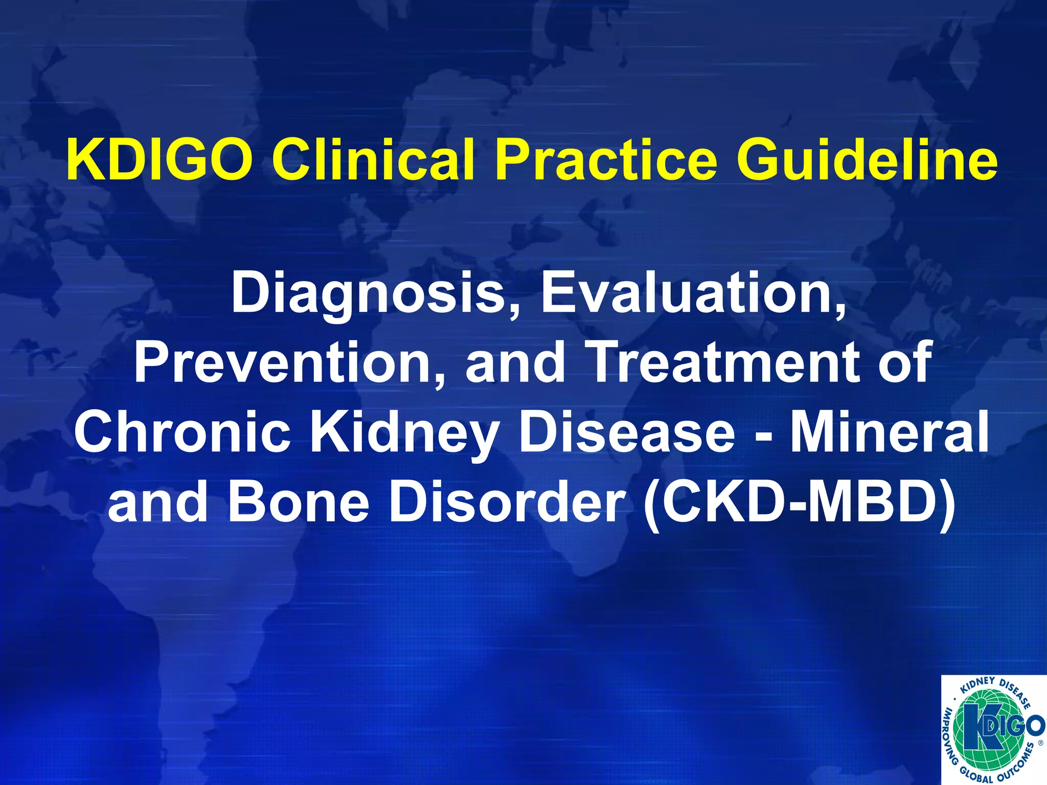 Ckd mbd guideline | PPT