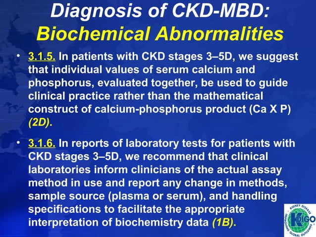 Ckd mbd guideline | PPT | Bone and Joint Conditions | Diseases and ...