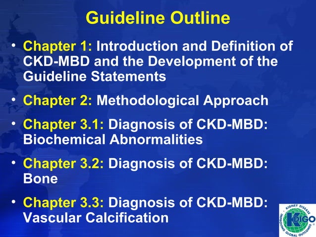 Ckd mbd guideline | PPT