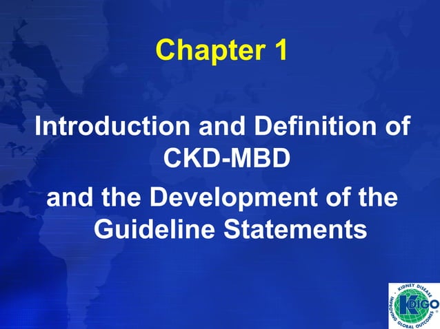 Ckd mbd guideline | PPT
