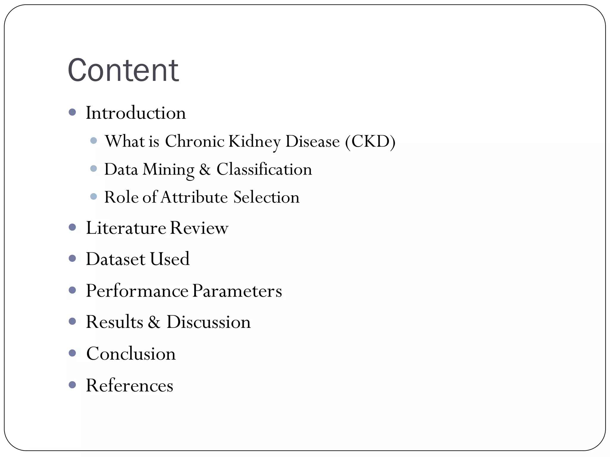 Chronic Kidney Disease Prediction | PDF