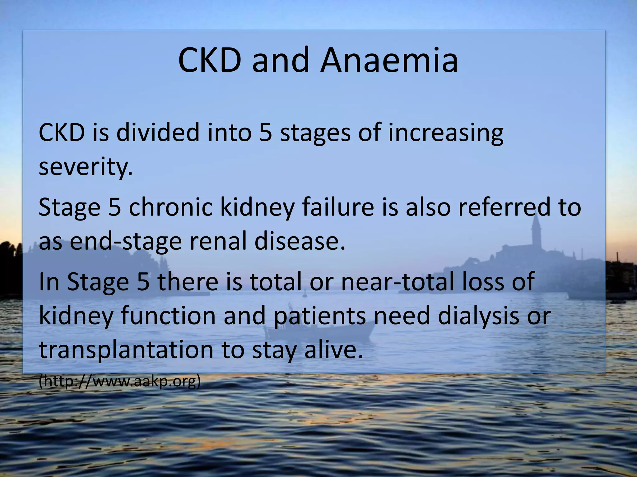 CKD and anaemia | PPT