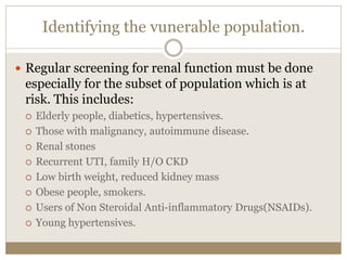 Ckd and the family physician | PPTX