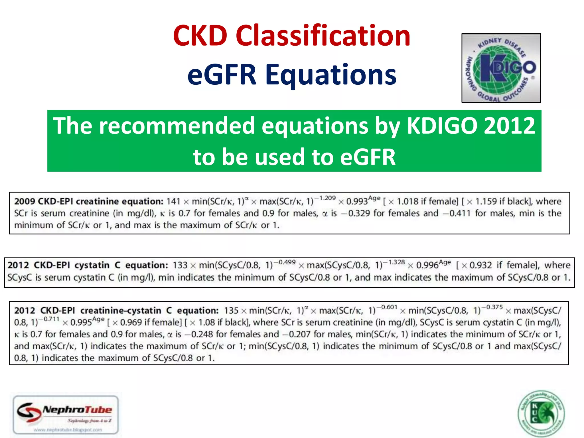 Chronic Kidney Disease (CKD) - At a Glance - Dr. Gawad | PPTX