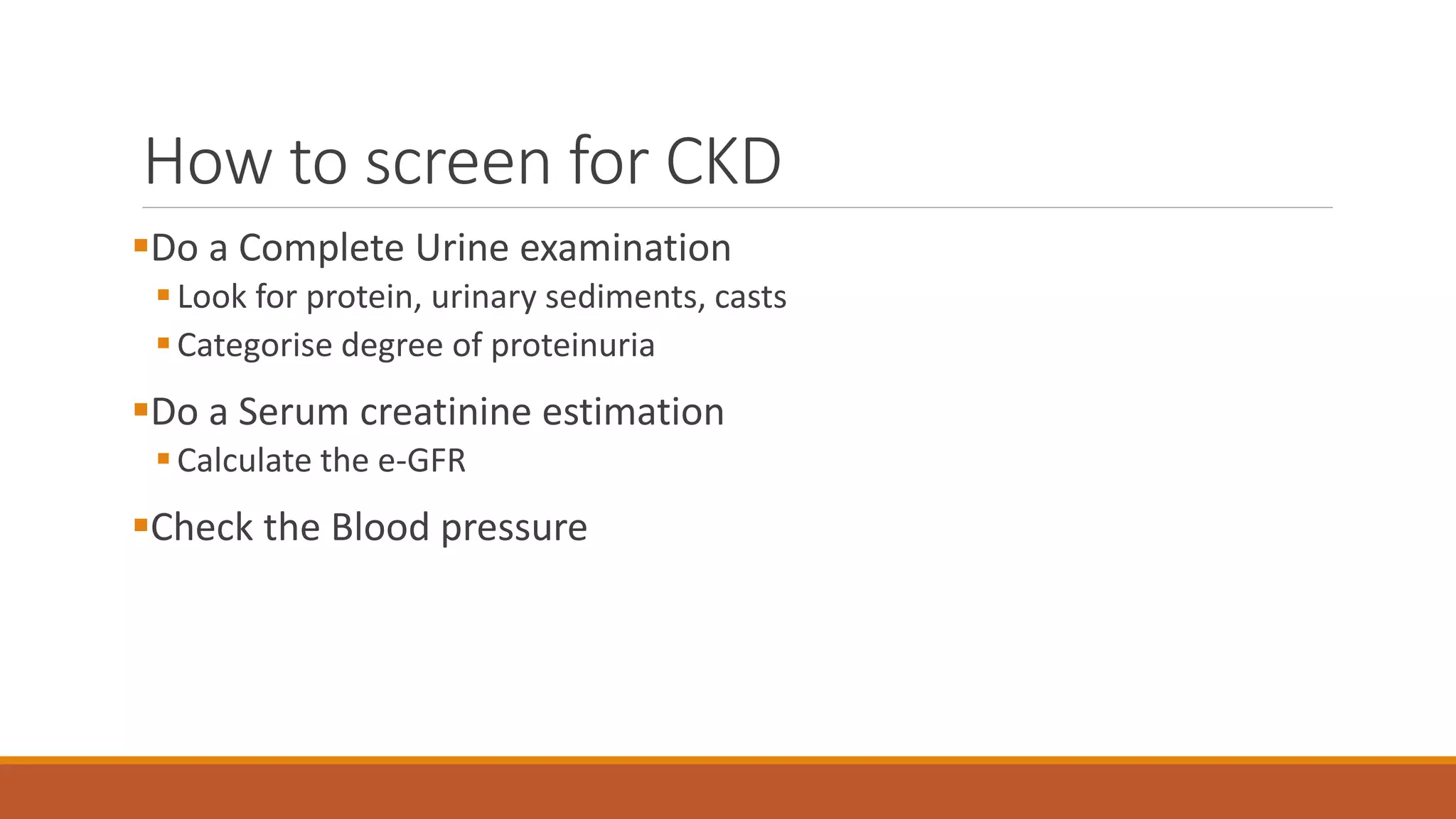 Concept of a ‘CKD Clinic’ | PPTX