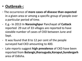 CKD Epidemic Investigation Steps | PPTX