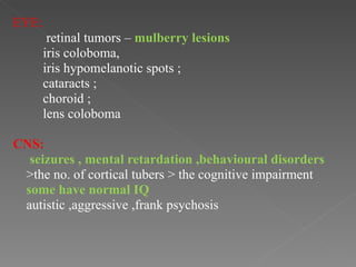 A Case of Tuberous Sclerosis with Cystic Kidney | PPT