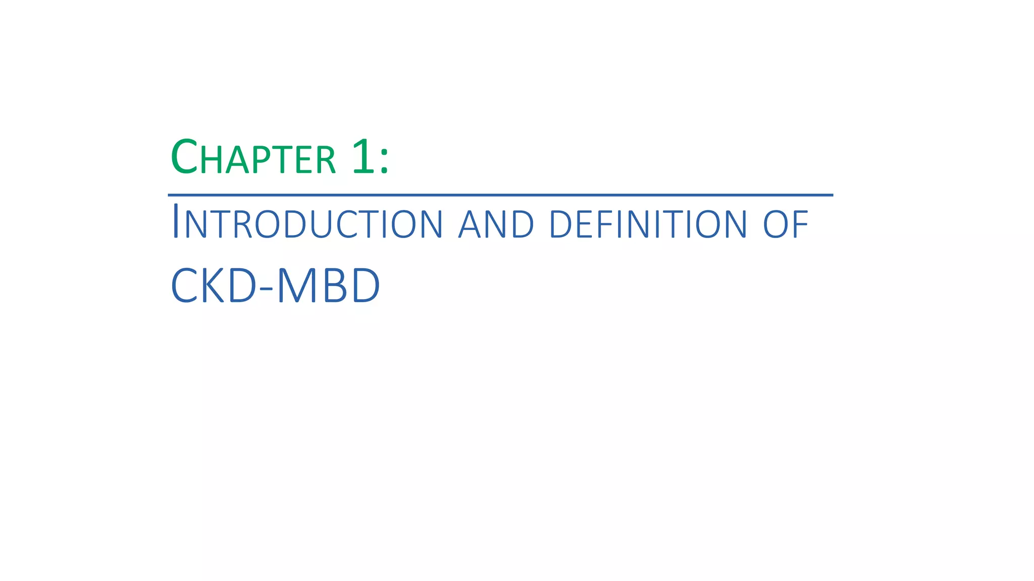 Diagnosis, Evaluation, Prevention and Treatment of CKD-MBD | PPTX