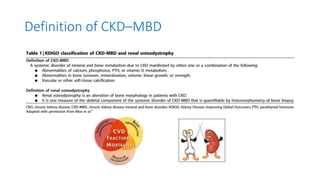 Diagnosis, Evaluation, Prevention and Treatment of CKD-MBD | PPTX