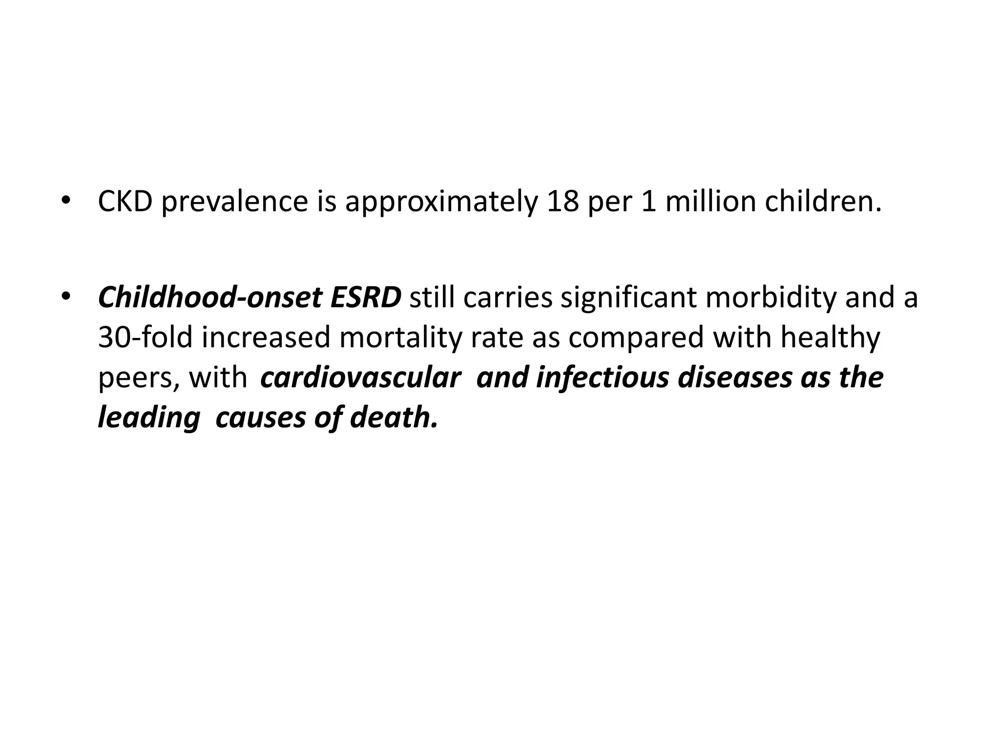 Chronic Kidney Disease in Pediatrics | PPTX