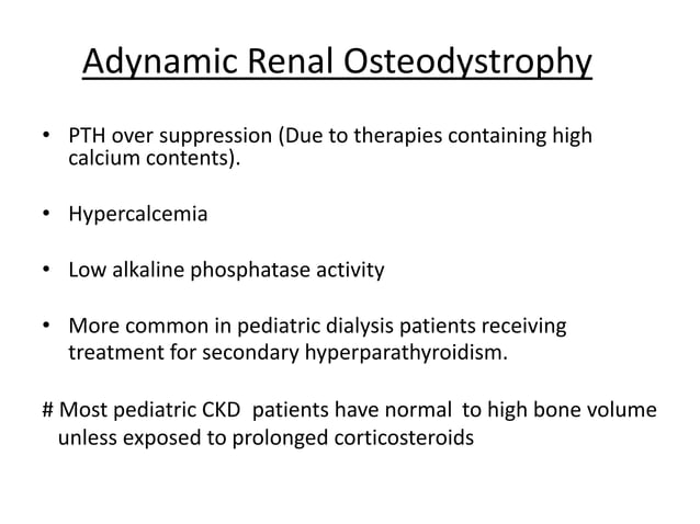 Chronic Kidney Disease in Pediatrics | PPTX