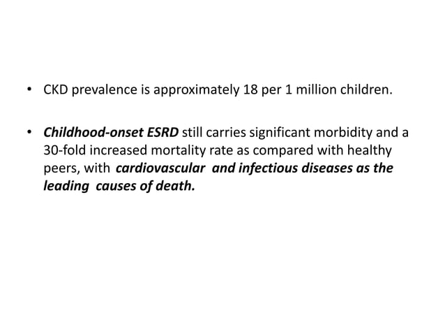 Chronic Kidney Disease in Pediatrics | PPTX