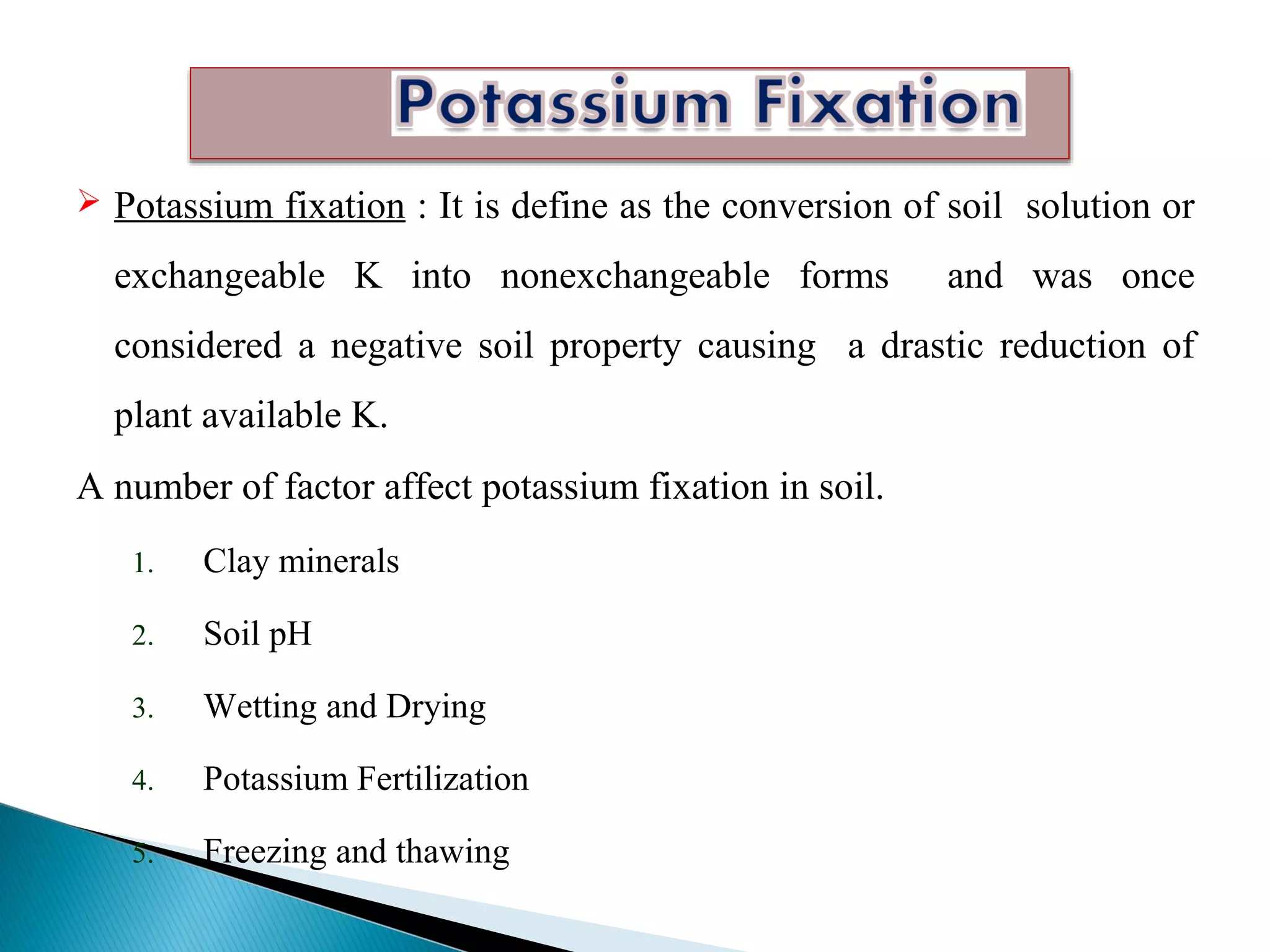 CK Dotaniya = Role of Potassium In Soil and Plant | PPT
