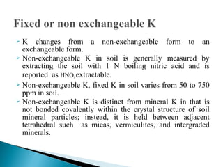 CK Dotaniya = Role of Potassium In Soil and Plant | PPT