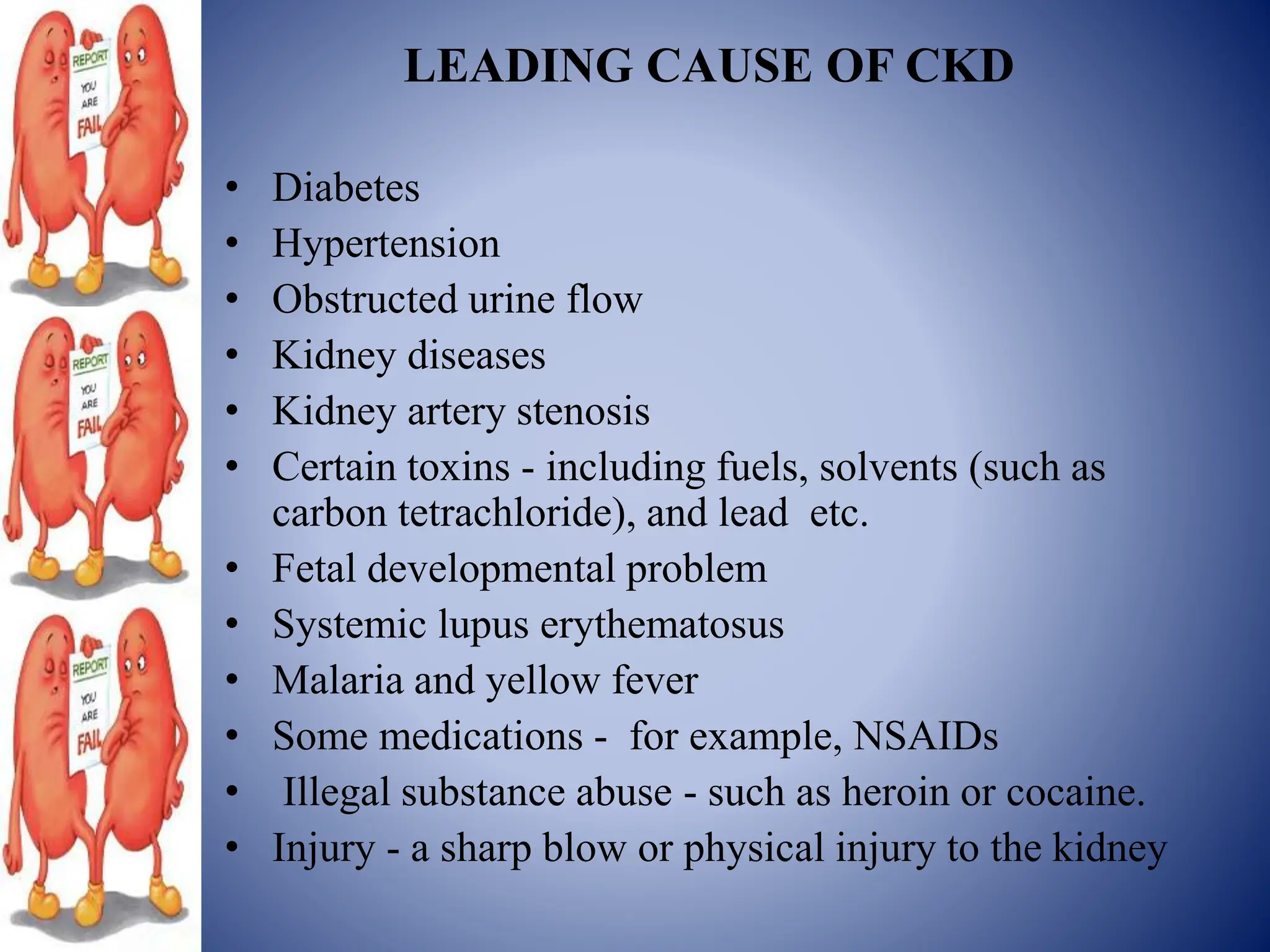 Chronic kidney disease ppt presentation for class | PPT