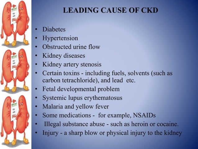 Chronic kidney disease ppt presentation for class | PPT