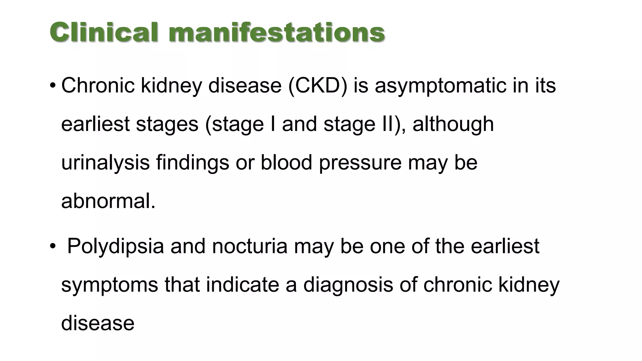 Chronic kidney disease in childhood | PPTX