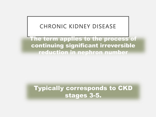 Chronic Kidney Disease CKD Clinical Case | PPT