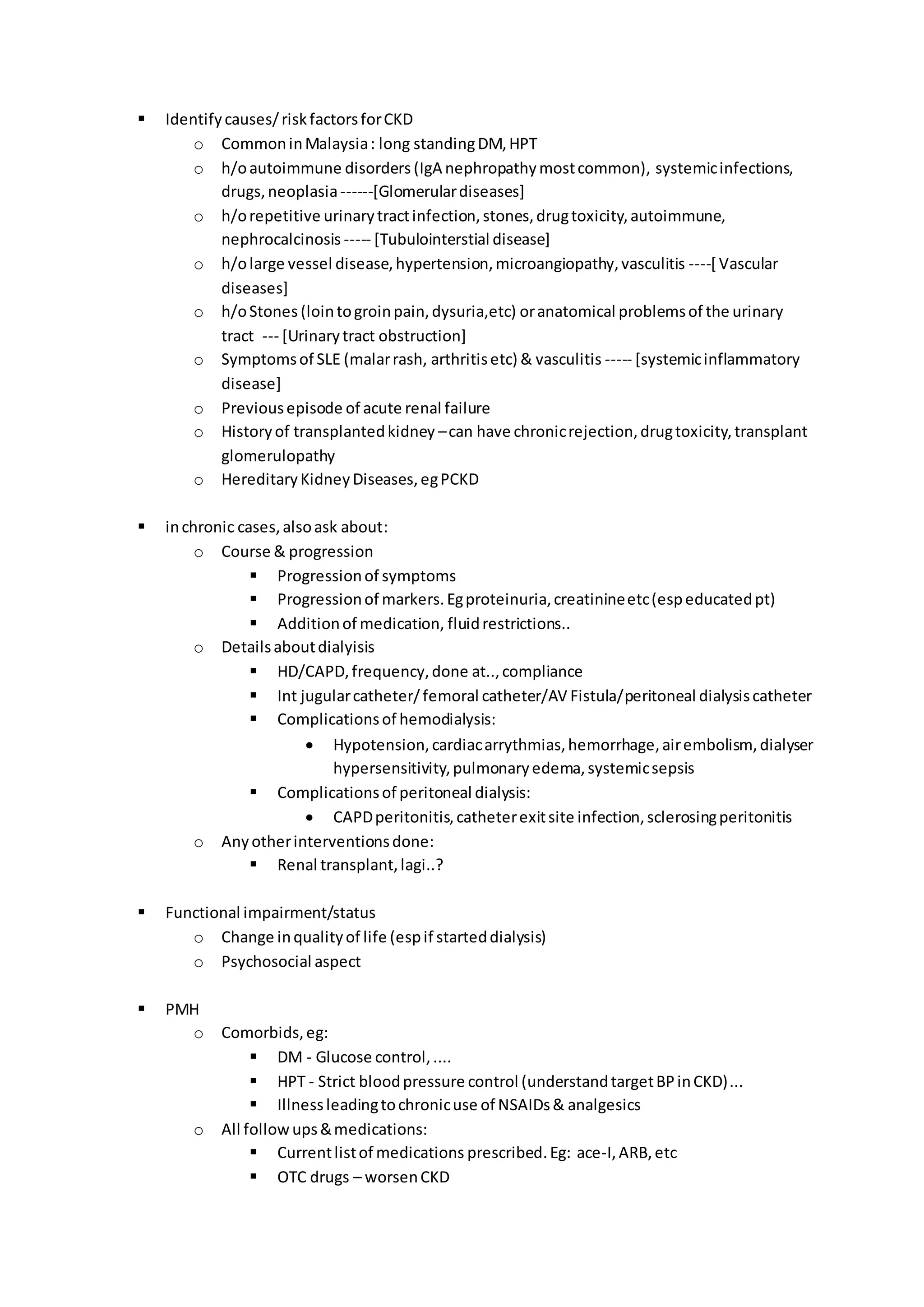 CHRONIC KIDNEY DISEASE INFO AND TEMPLATE | DOCX