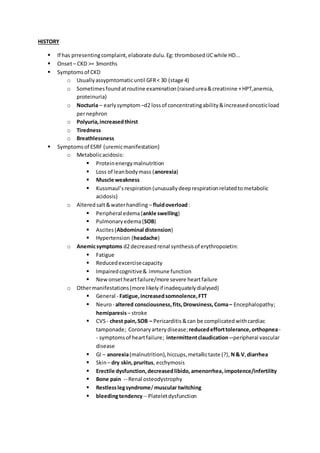 CHRONIC KIDNEY DISEASE INFO AND TEMPLATE | DOCX