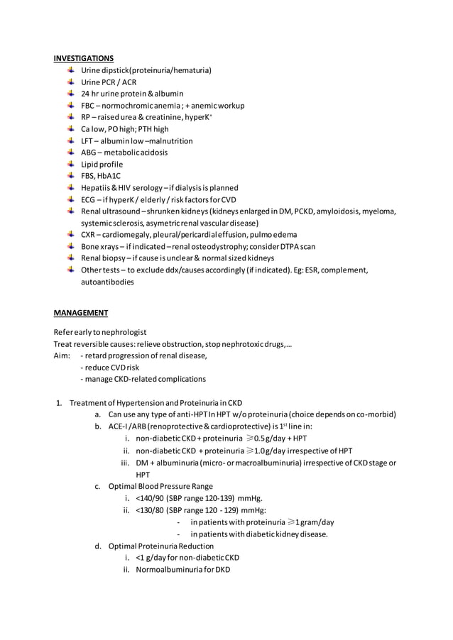 CHRONIC KIDNEY DISEASE INFO AND TEMPLATE | PDF