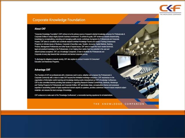 Corporate Knowledge Foundation - Brochure | PPTX