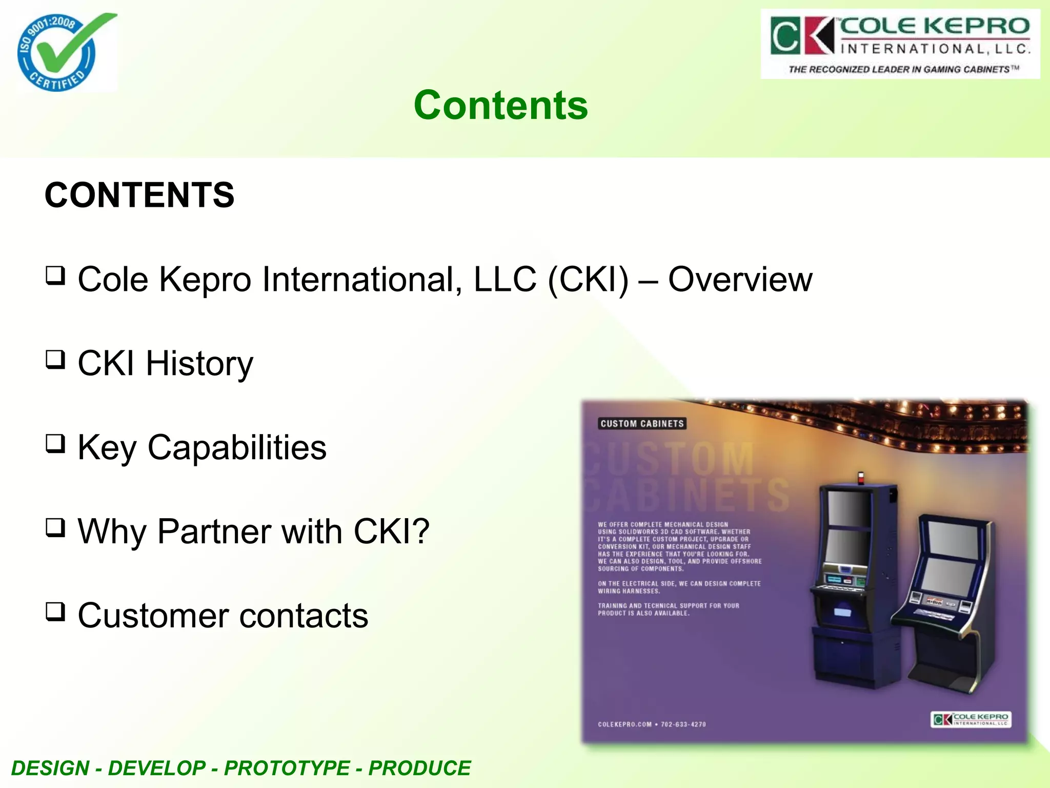 CKI capability presentation | PPT