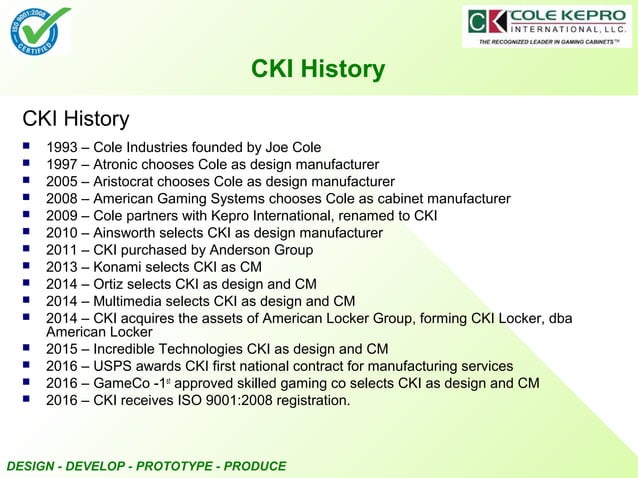 CKI capability presentation | PPT