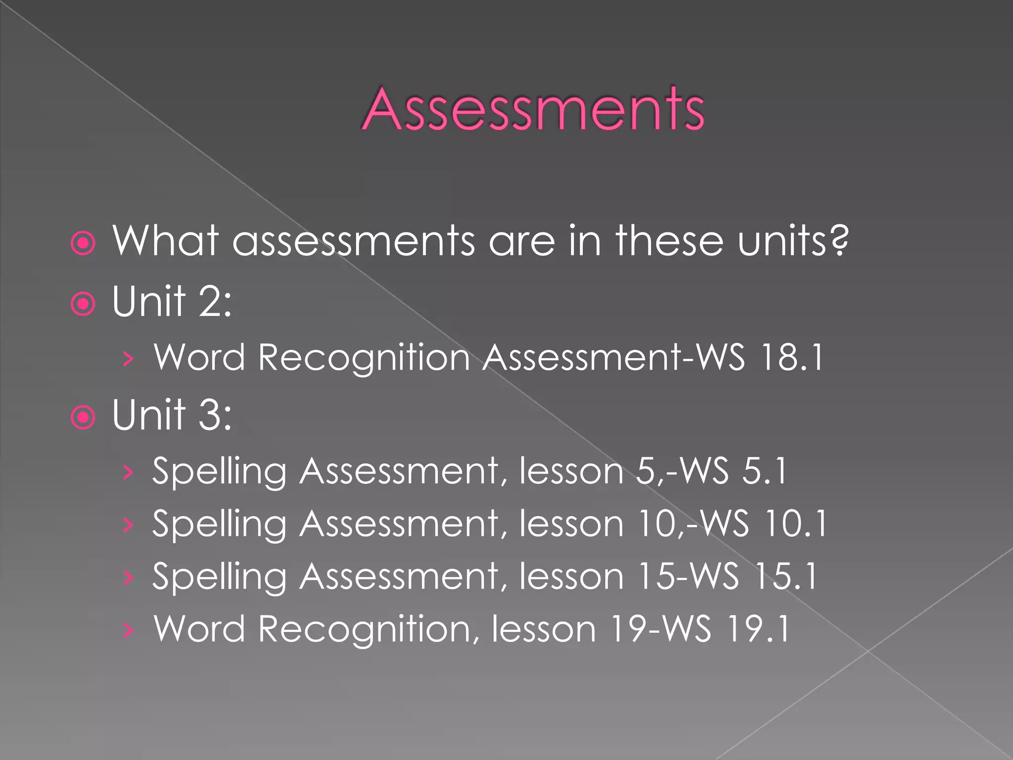 Ckla skills strand units 2 and 3 | PPTX