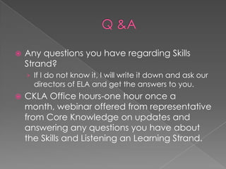 Ckla skills strand units 2 and 3 | PPTX