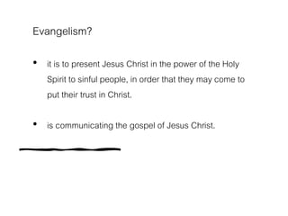 EVANGELISM | PPTX