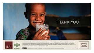 ILRI Communications and Knowledge Management Strategy | PPTX