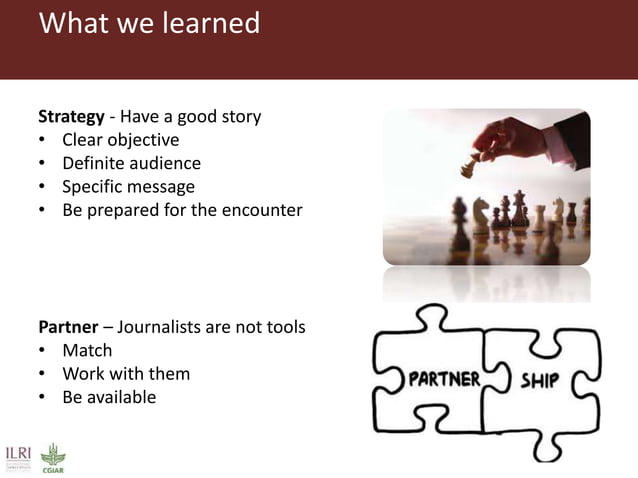 ILRI Comms project insight 2014: Media engagement in the BecA-ILRI Hub ...