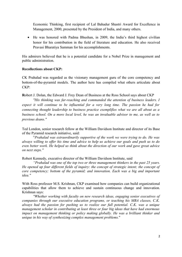 An Encomium to CKP | PDF