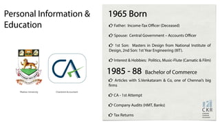 CK Ranganathan profile | PPT